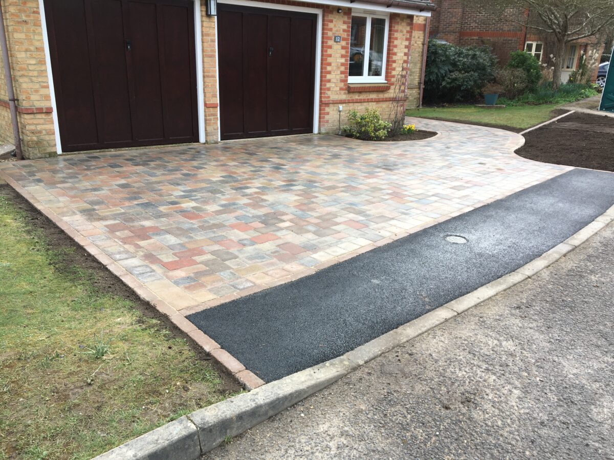 Tegula Block Paving Driveway, Winchester - Winchester Landscapes